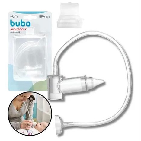 Aspirador Sugador Nasal Para Nariz Entupido Do Bebê Com Estojo- BUBA | Shopee Brasil