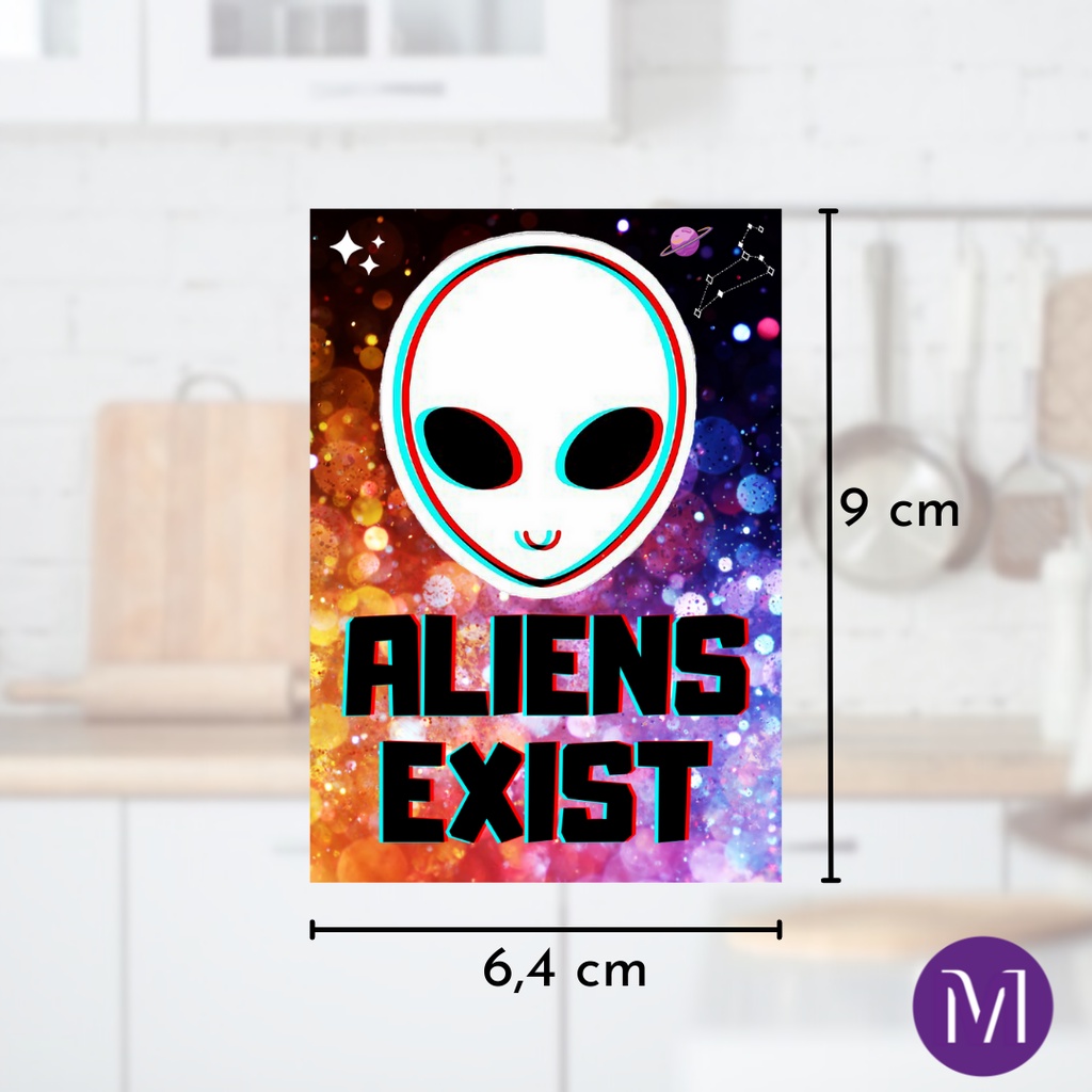 Ímã de Geladeira ALIENS EXIST - 6,4x0 cm | Shopee Brasil