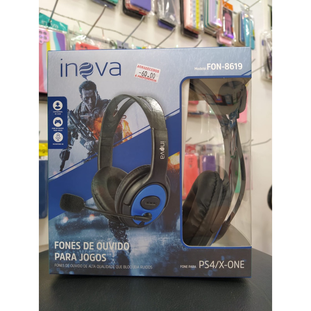 Fone Gamer Inova P2 | Shopee Brasil