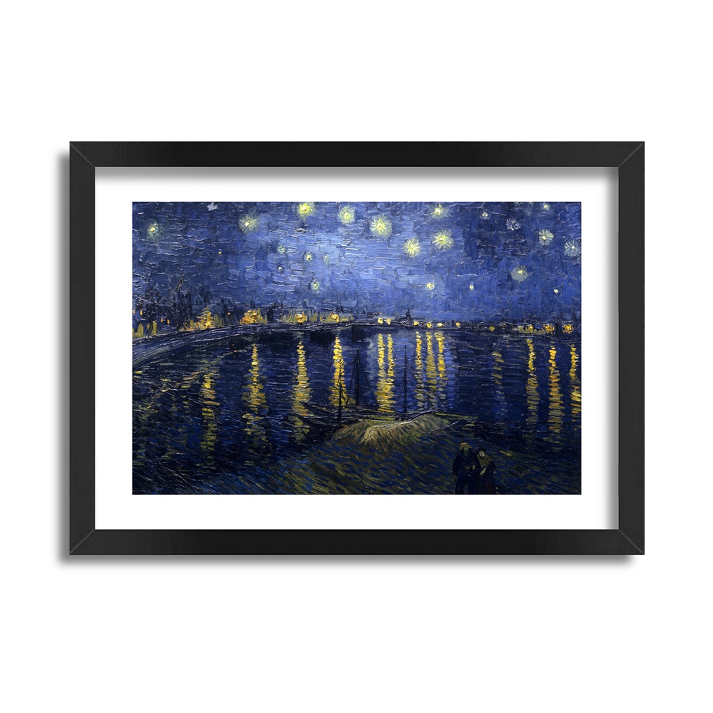 Quadro Noite Estrelada 1889 Obra Vincent Van Gogh Sala Quarto 33x45 A3 ...