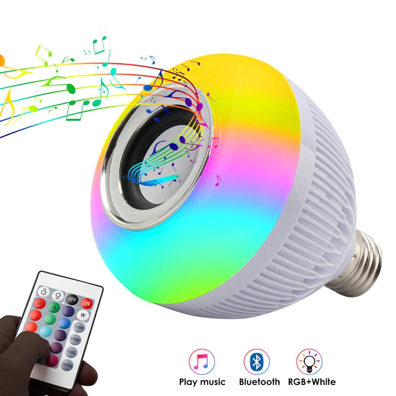 Lampada LED RGB Bluetooth Festa Com Som | Shopee Brasil