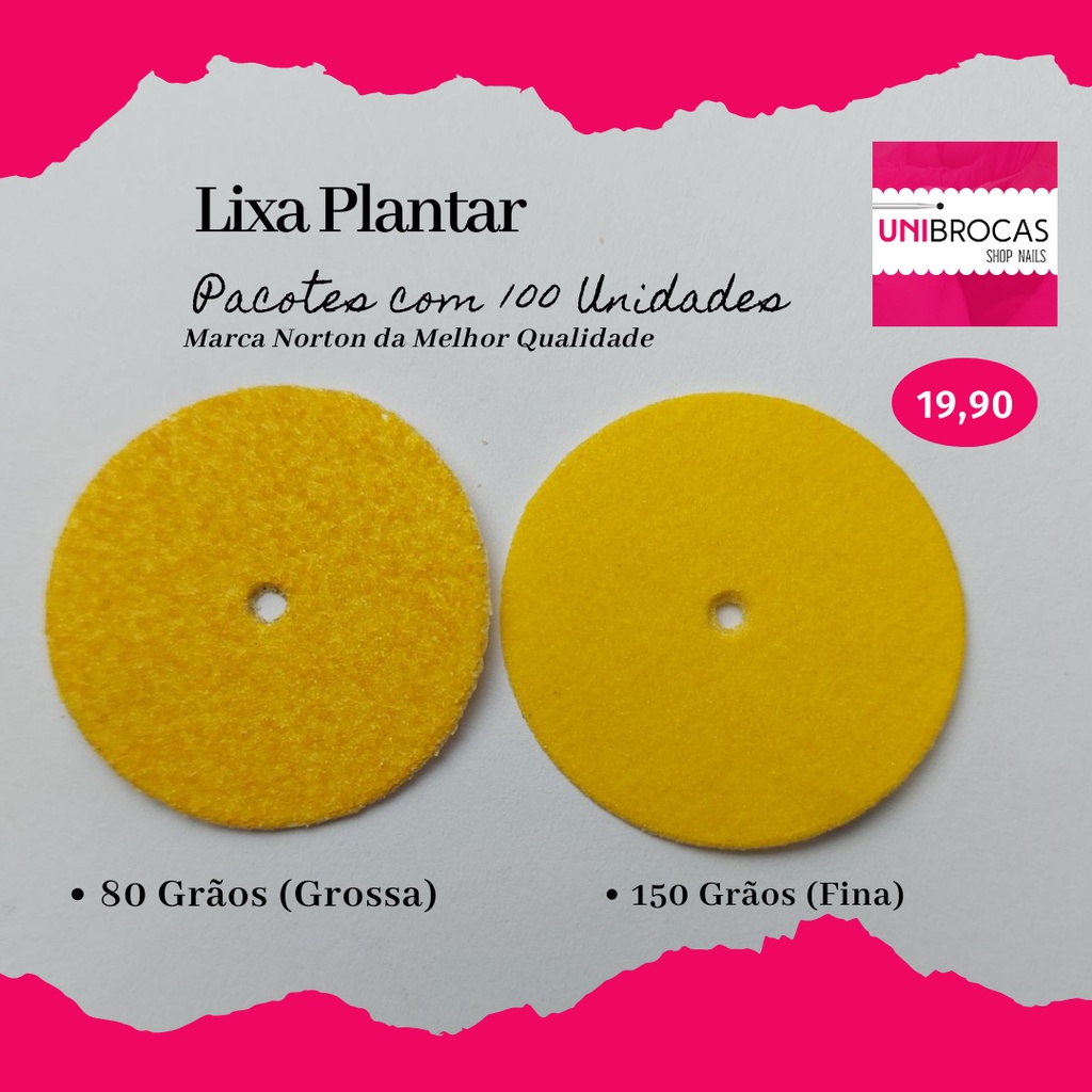 Lixa Plantar 80 Grãos - Pacote com 100 Unidades | Shopee Brasil