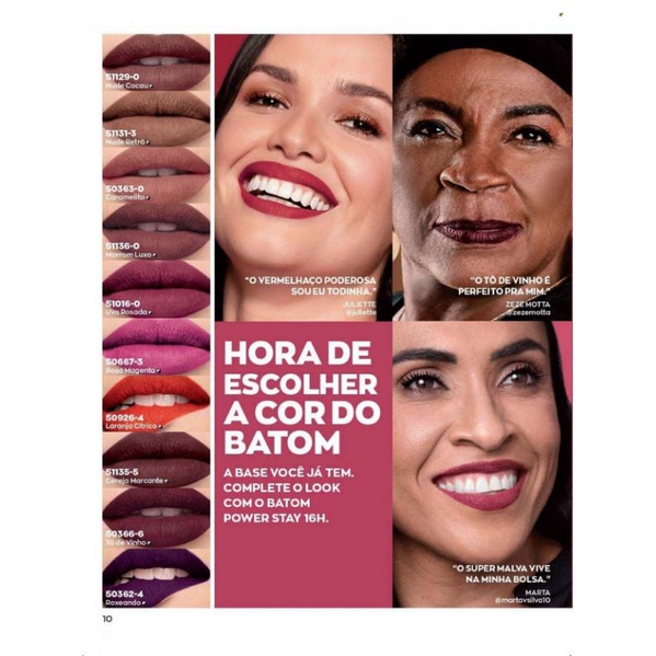 Batom líquido Power stay avon 16 horas de duração 7ml | Shopee Brasil