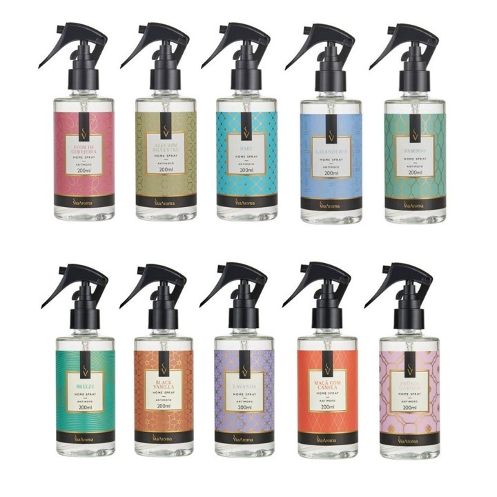 Aromatizador Home Spray 200ml Via Aroma | Shopee Brasil