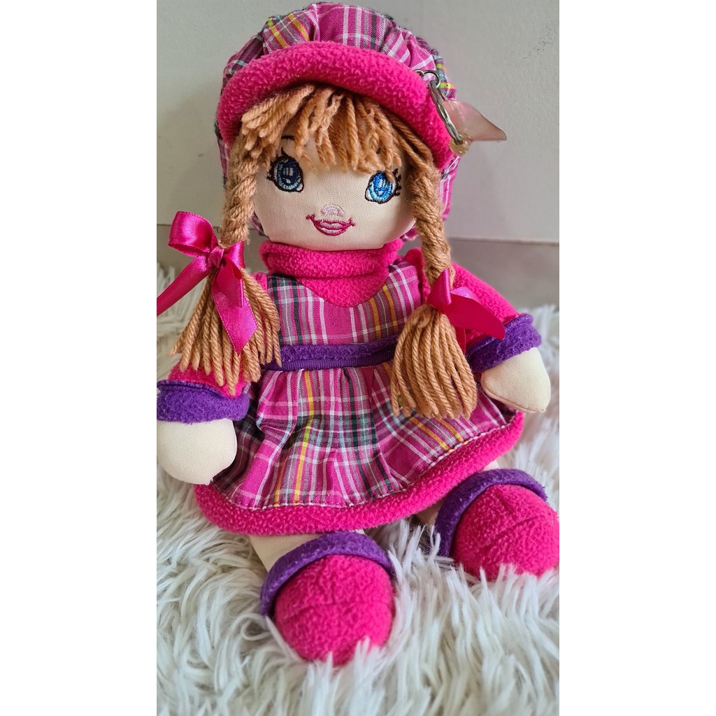 boneca de pano com chaveiro fofa bonequinha de pano | Shopee Brasil