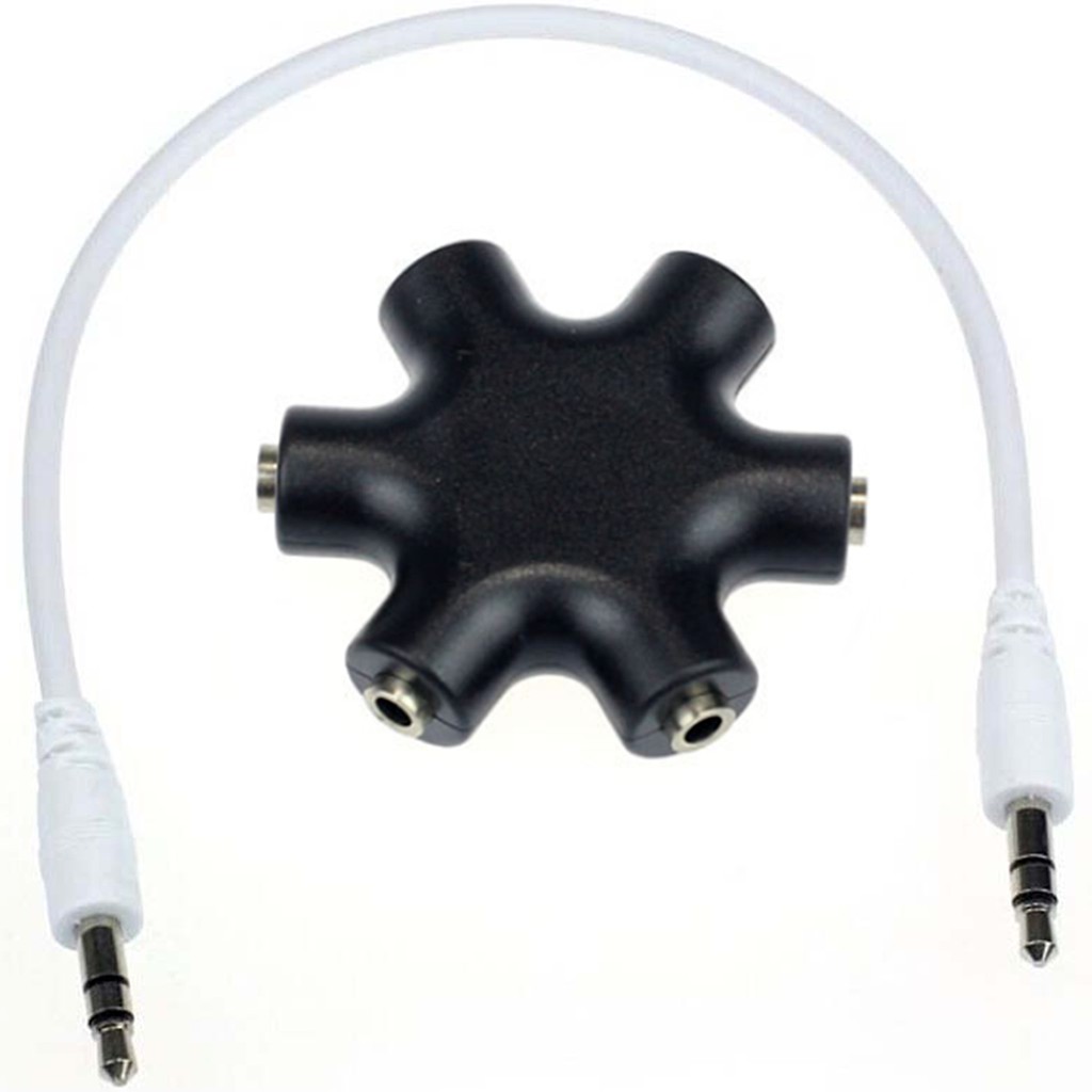 Adaptador P2 Audio 1 Macho Para 2 3 4 5 Feme Fone De Ouvido - Melhora o ...