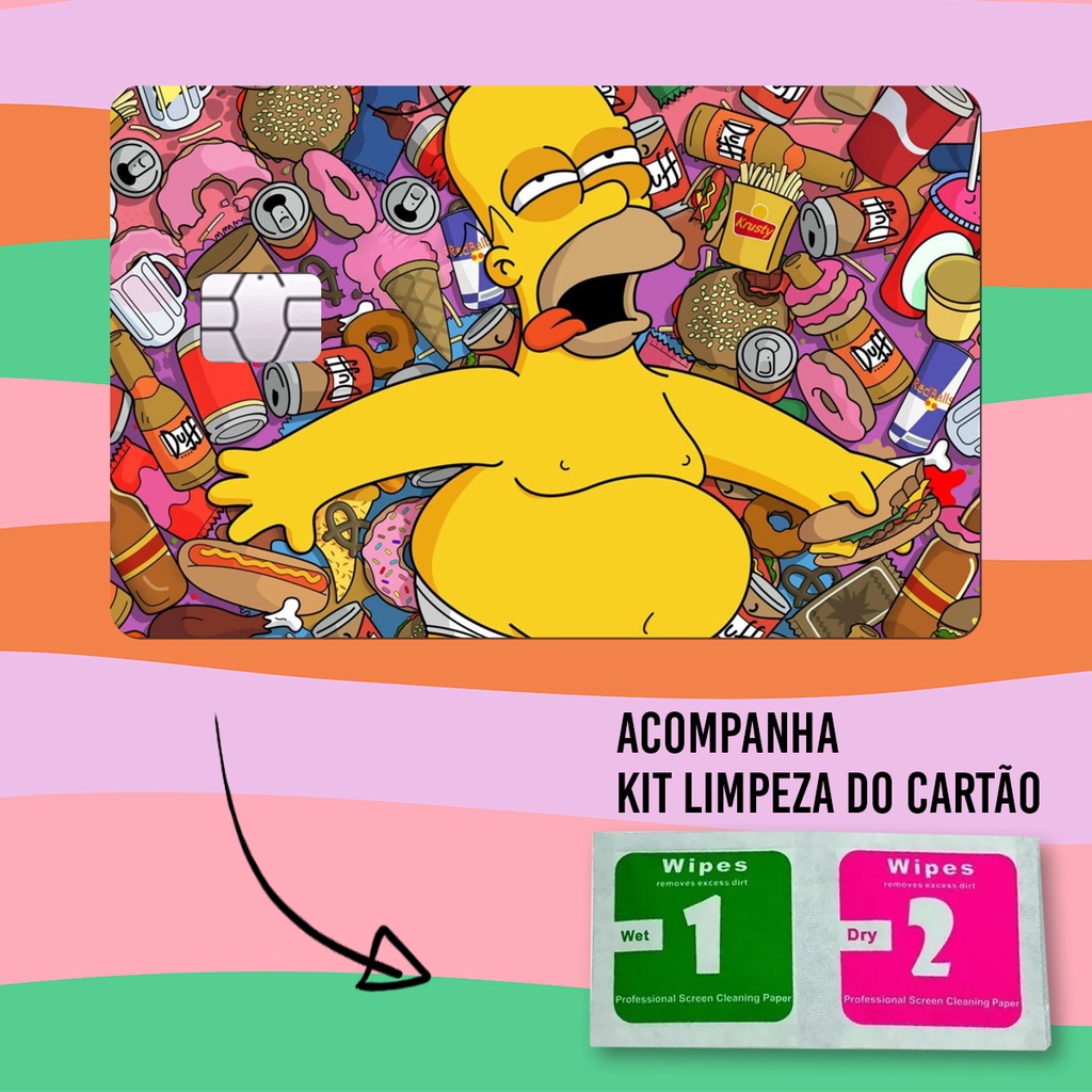 Adesivo para Cartão Homer Simpson Angel e Devil | Shopee Brasil