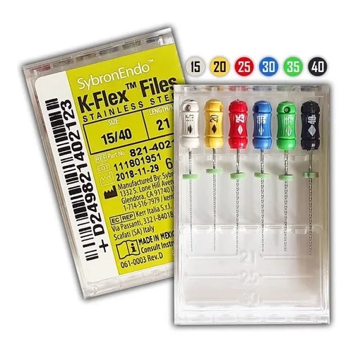 Lima K-flex Files 21mm Endodôntica Kavo Kerr - Nº 15/40 | Shopee Brasil