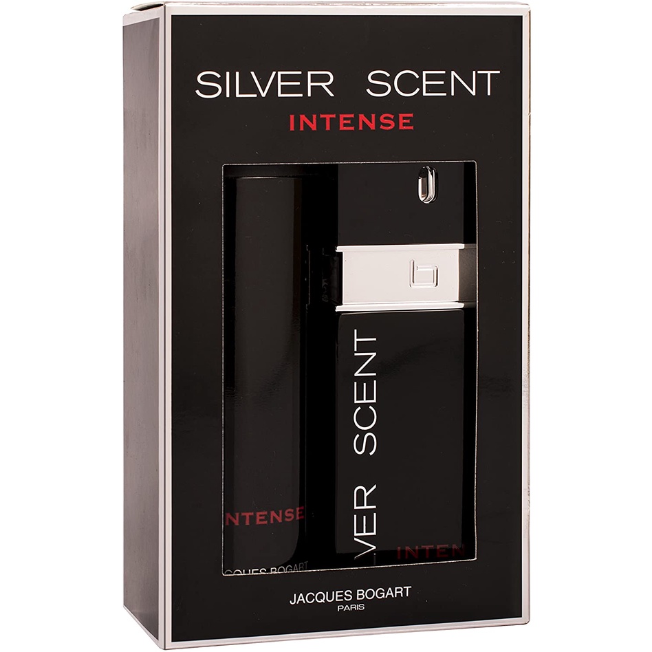perfume Coffret Silver Scent Intense Edt 100Ml +Deo body | Shopee Brasil