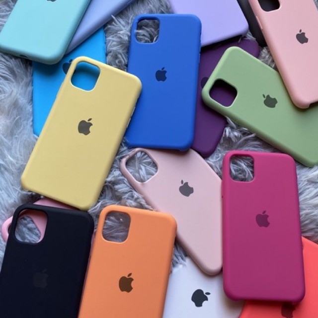 Capa Capinha iPhone 11 C/ Logo iPhone 11 Silicone Aveludada (Todas as ...