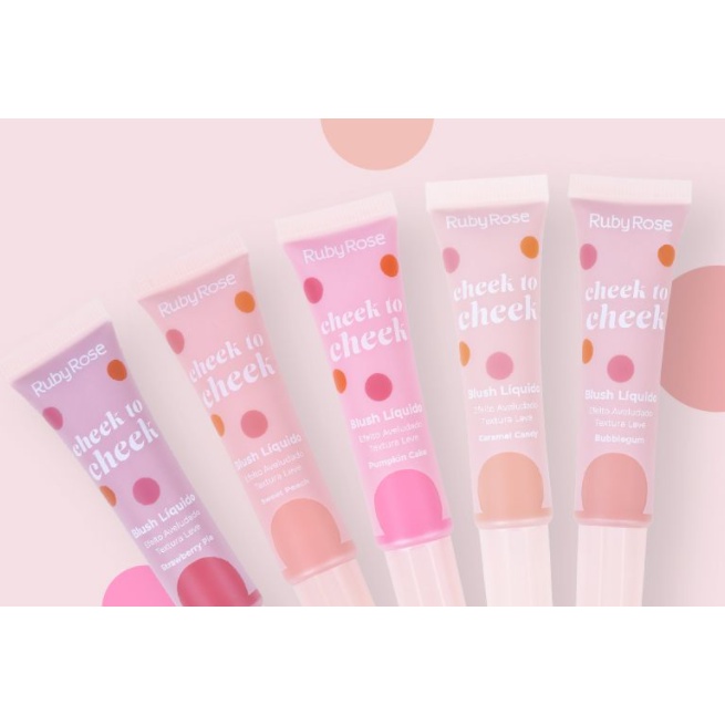 Blush Líquido Cheek To Cheek - Ruby Rose hb 6116 | Shopee Brasil