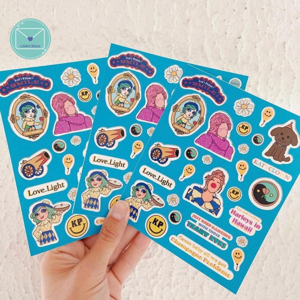 KATY PERRY - Cartela de Adesivos | Shopee Brasil