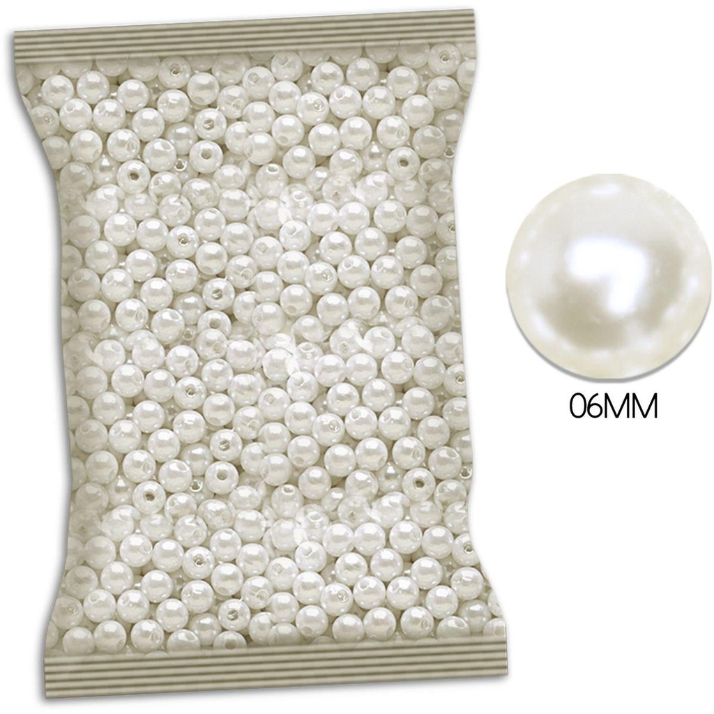 PEDRARIA PEROLA C/FURO 6MM 500G. PEROLA NYBC PACOTE | Shopee Brasil