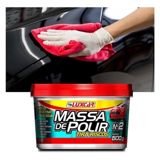Massa de polir carro tira riscos pasta n2 extra fina 500g cera luxcar | Shopee Brasil