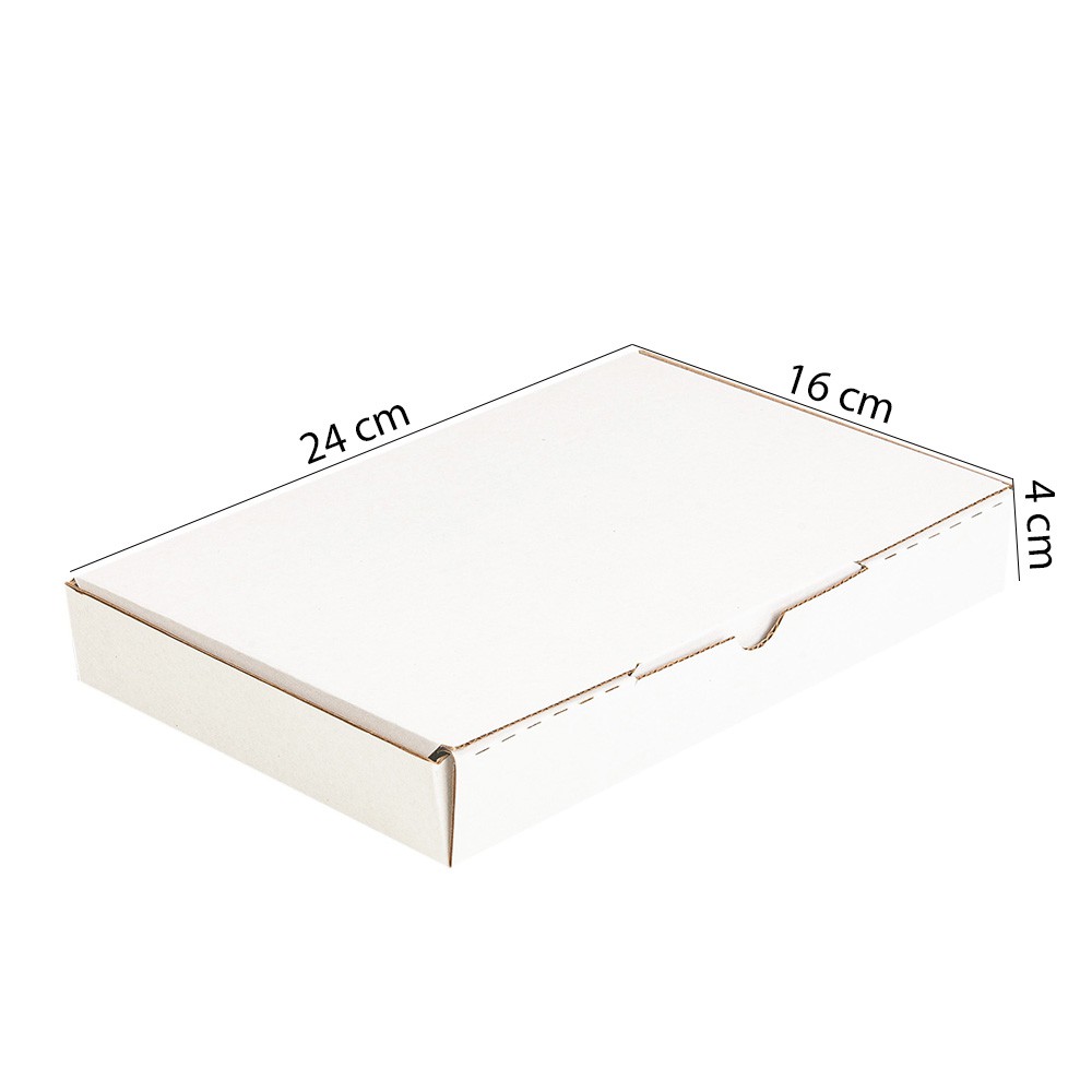 50 Caixas Papelão 24X16X4 BRANCAS Para Envios Correios Pac Sedex E ...