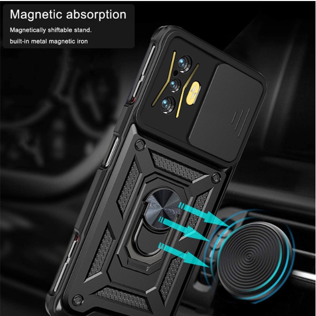 Capa Capinha Case Anti Impacto Ring +3 película D Vidro Temperado 9d Xiaomi Poco F4 Gt | Shopee ...