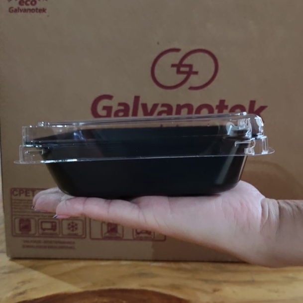 20 un Bandeja Forneável G203 Bolo Torta 400 ml c/Tampa PET Galvanotek Premium Linha Forno ...