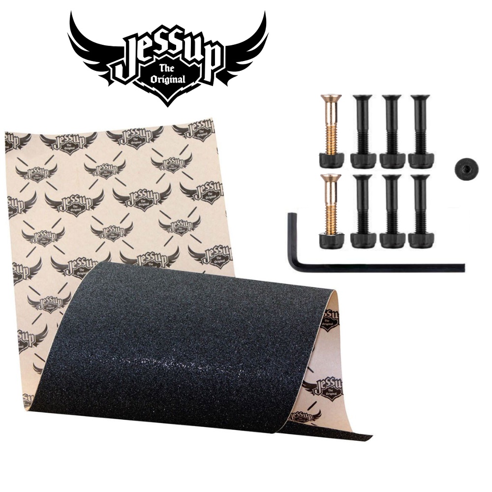 Lixa Jessup Skate Emborrachada 9 X 33 + Parafuso Base 10mm allen Colors ...