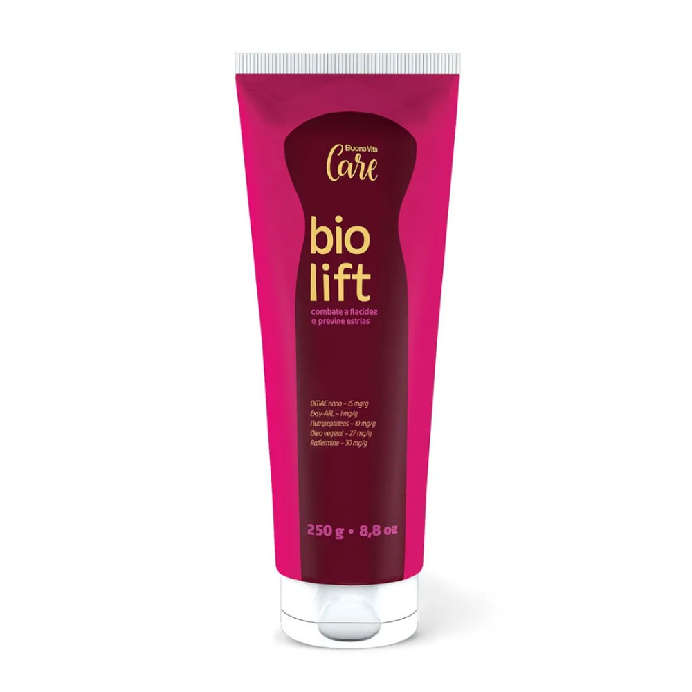 Bio Lift 250g Creme Hidratante Firmador Buona Vita CARE - Anti Flacidez ...