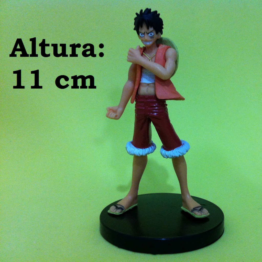 Figure Anime One Piece - Personagem Luffy PVC FG724 Boneco Miniatura ...