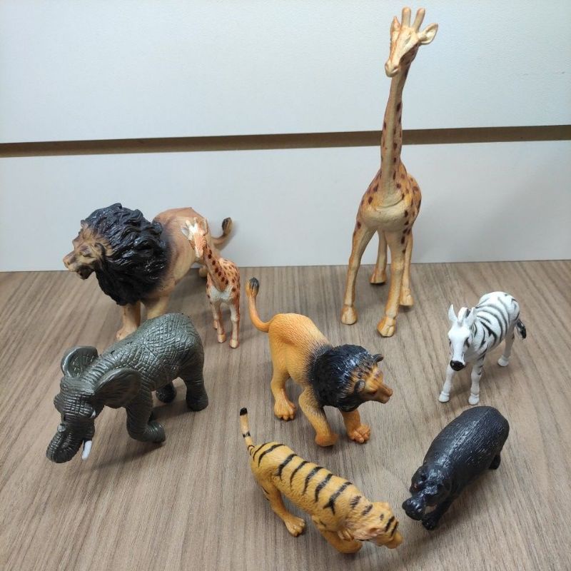 Kit De Animais Da Selva Predadores Bichos Wild Animal kit África selva ...