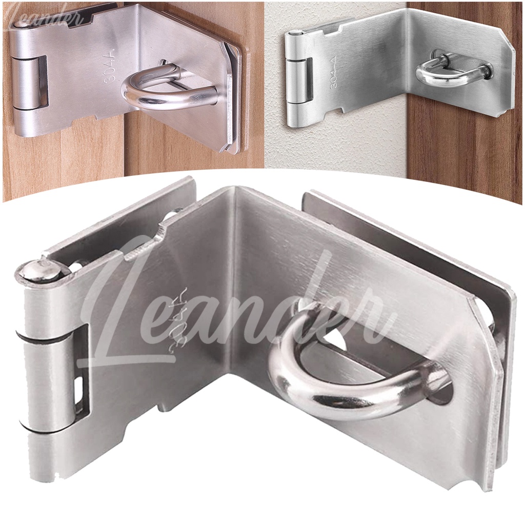 Trinco Ferrolho Porta Cadeado de 90 Graus Aço Inox | Shopee Brasil