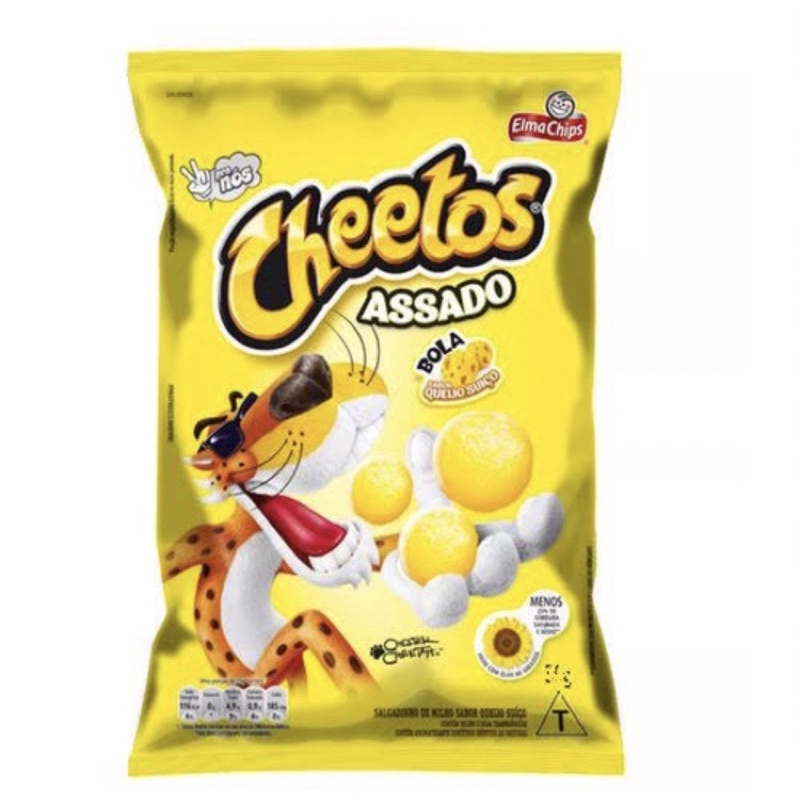 Cheetos bola salgadinho Queijo Suiço 34g | Shopee Brasil