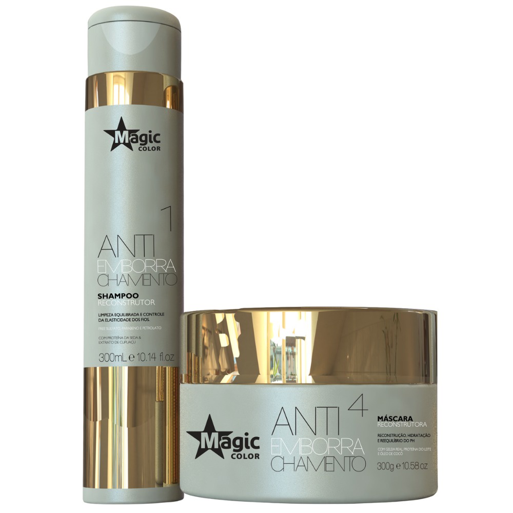 Magic Color - Kit Antiemborrachamento Shampoo + Máscara | Shopee Brasil