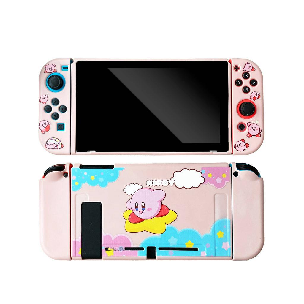 2021 new cartoon Kirby of the Pink Star Nintendo switch case silicone soft shell painted TPU storage box drop proof shoc