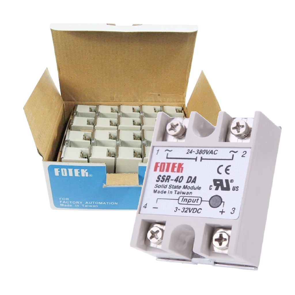 Rele De Estado Solido Ssr-40Da 40A 380V 3-32V - Fotek Caixa Com 10 Unidades | Shopee Brasil