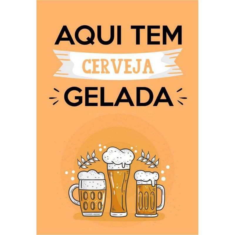 Placa Decorativa em MDF Aqui tem Cerveja Gelada | Shopee Brasil Placa Decorativa em MDF Aqui tem Cerveja Gelada | Shopee Brasil