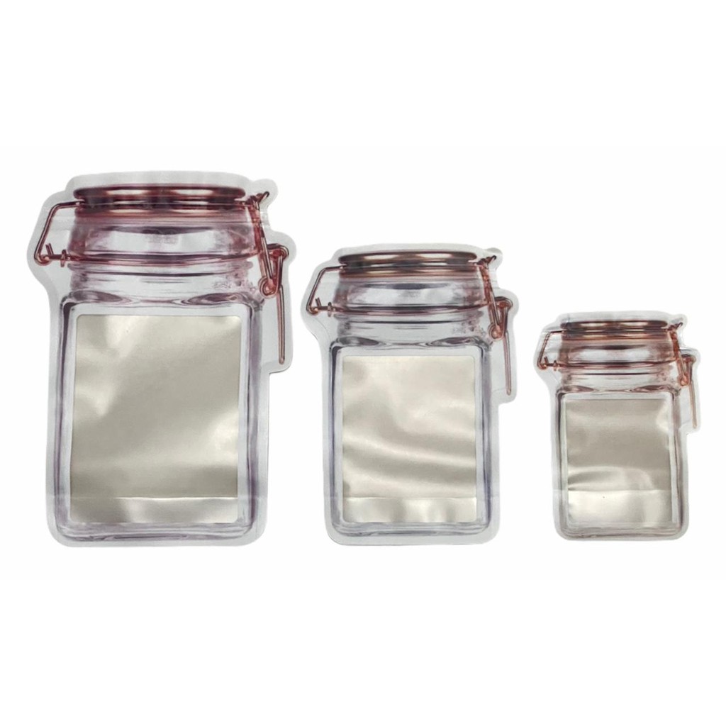 3 Sacos Rose Herméticos Zip Lock Ecobag 3d Pote Sustentável | Shopee Brasil