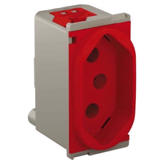 módulo tomada 20A vermelho linha Nereya pial legrand | Shopee Brasil