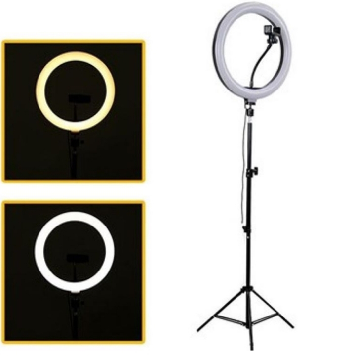 Ring Light 35cm 14 polegadas Comtrole Remoto LED 36W Suporte Celular Iluminador Profissional ...