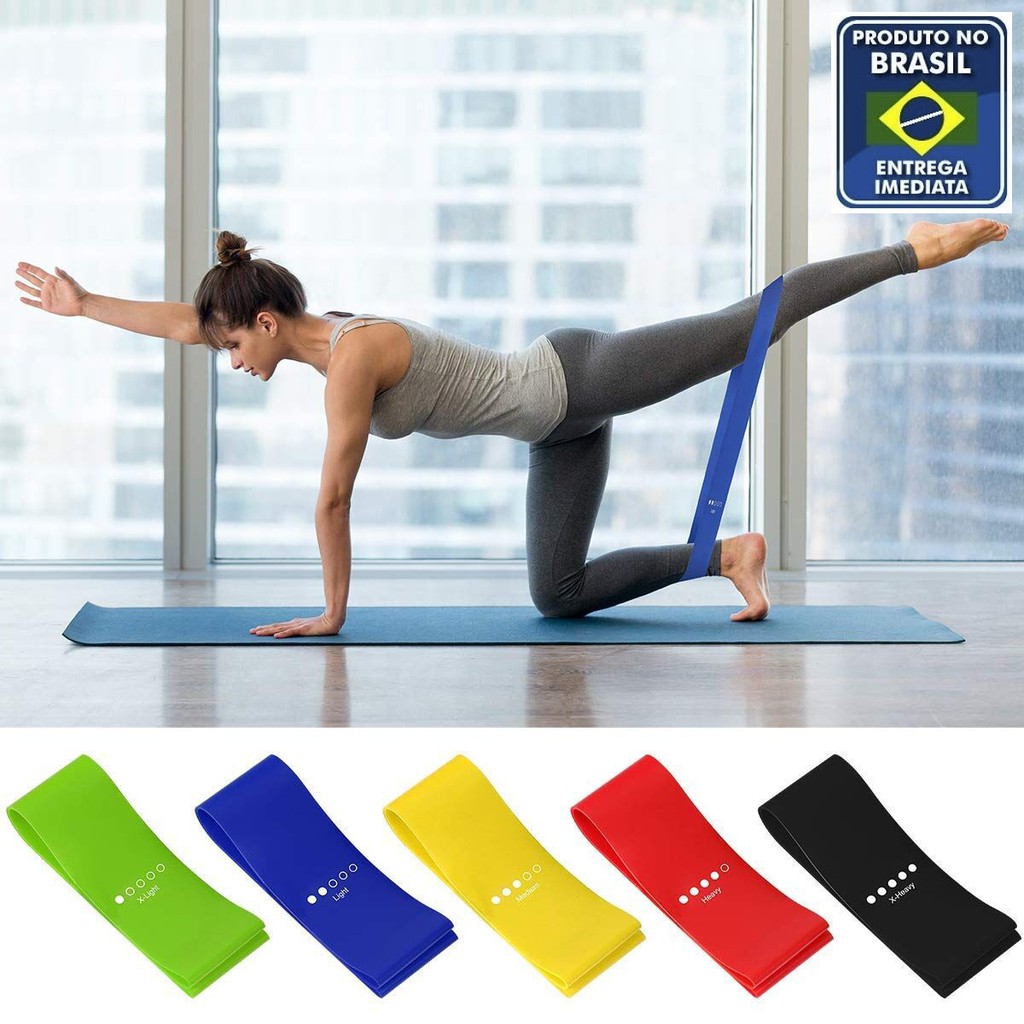 Kit 5 Mini Thera Band Banda Faixa Elástica | Shopee Brasil