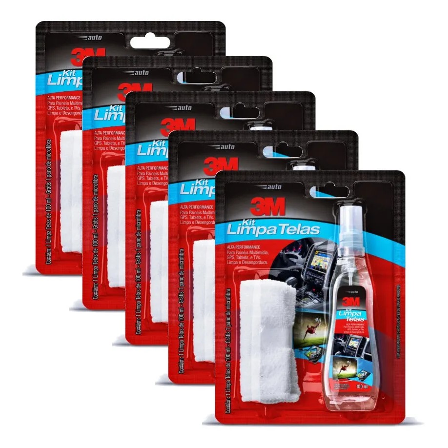 5 Limpa Telas 3m Celular Notebook Monitor Lcd 100ml | Shopee Brasil