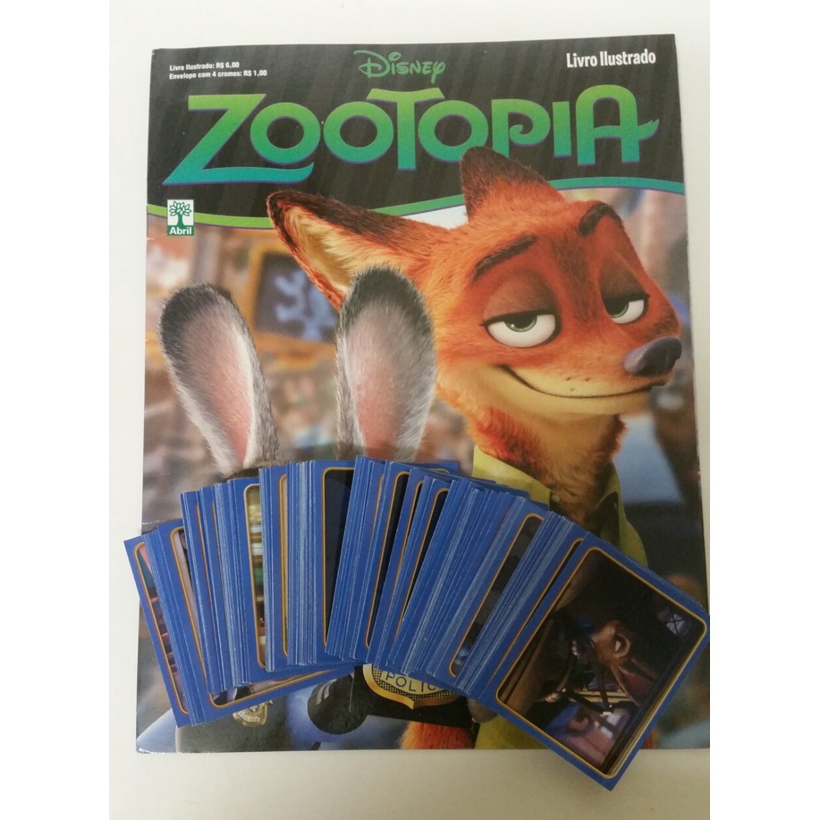 Álbum de Figurinhas Zootopia Disney Completo para colar | Shopee Brasil