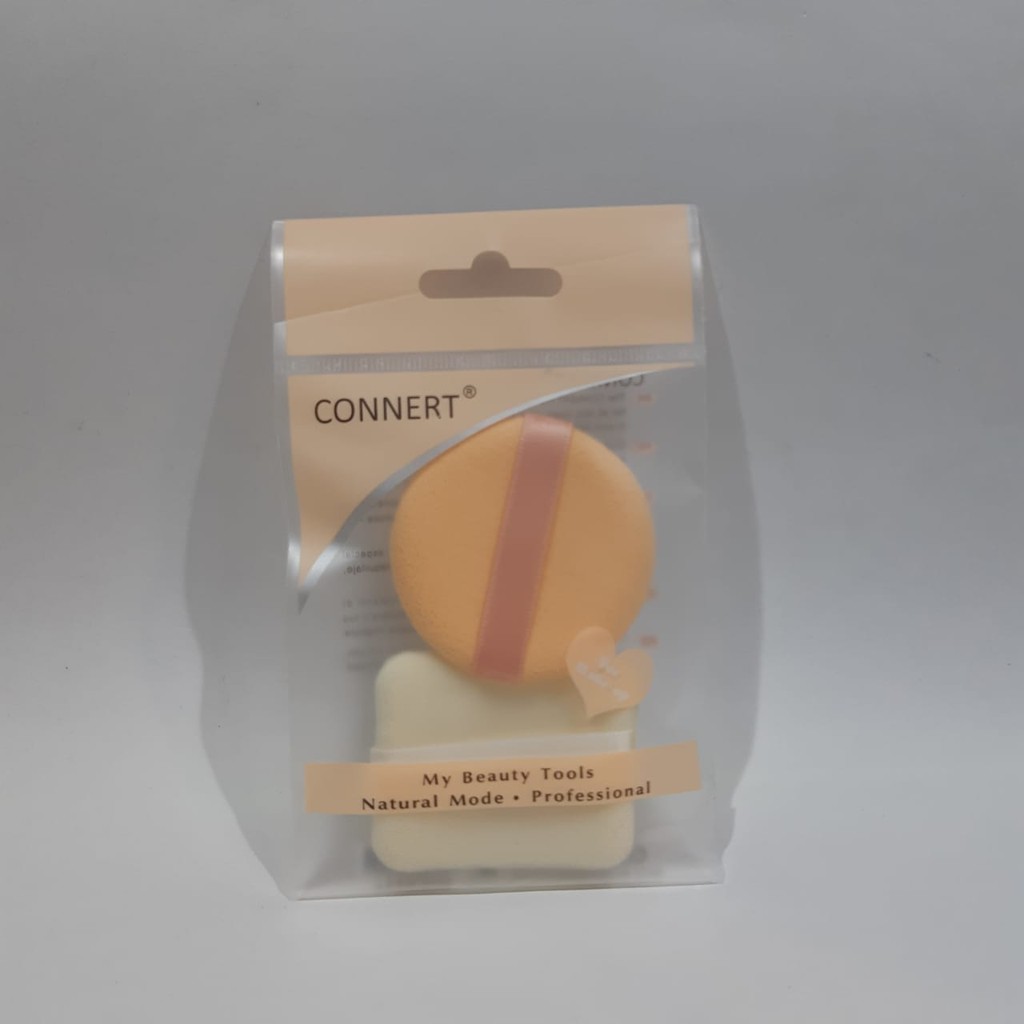 Kit com 2 Esponjas para Maquiagem Connert - Pacote com 12 kits | Shopee ...