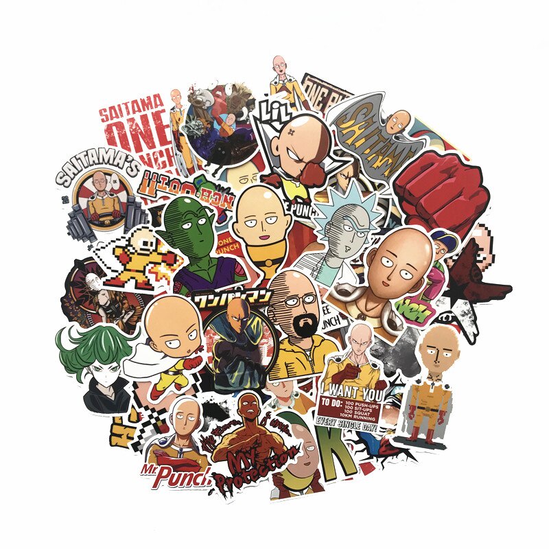 Adesivos One Punch Man - sticker One Punch-Man (Saitama) | Shopee Brasil