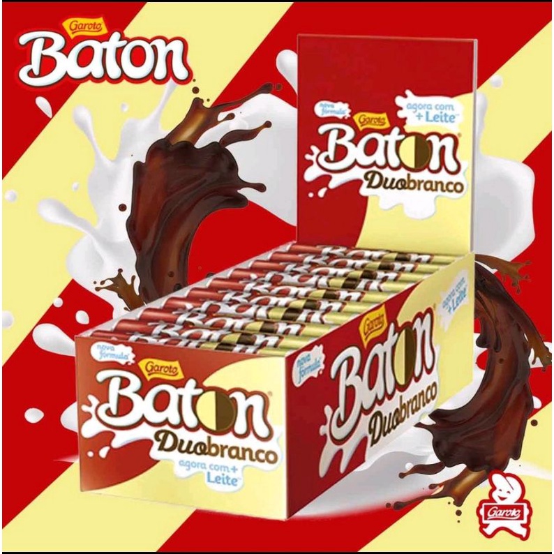 Chocolate Baton Duo - Garoto - Display | Shopee Brasil