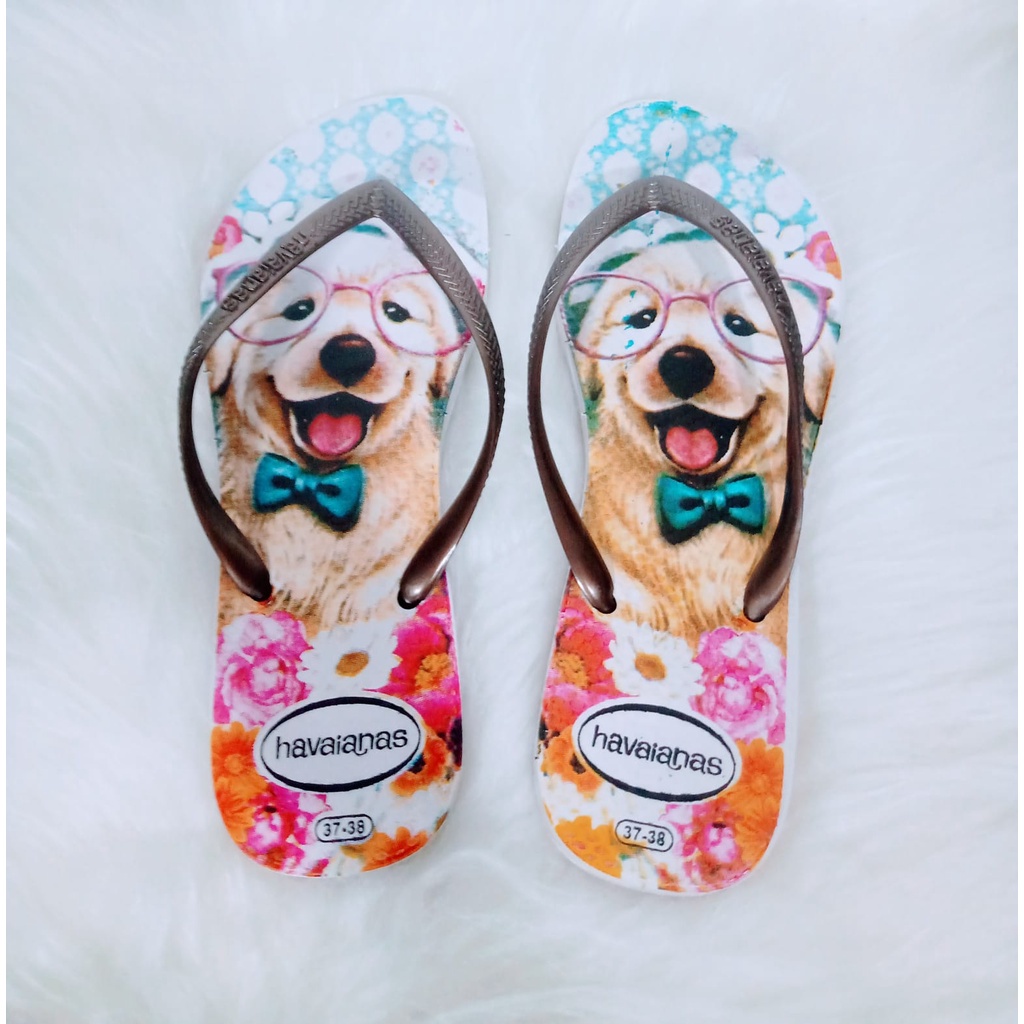 Chinelo Modelo Cachorro Amarelo | Shopee Brasil