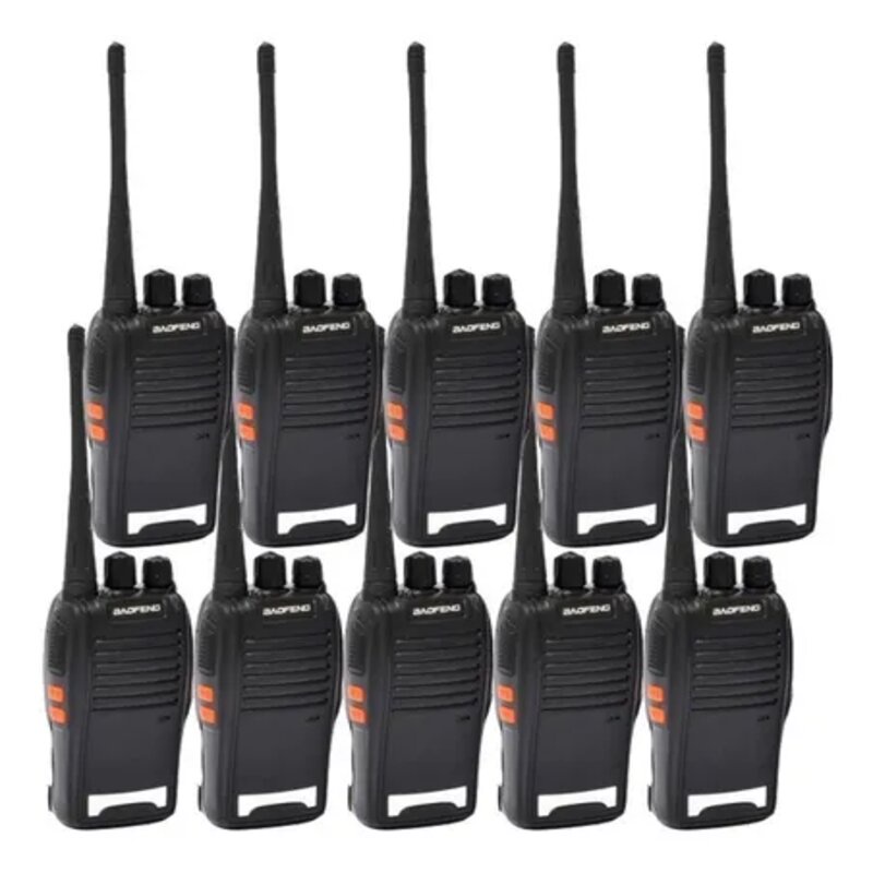 Kit 10 Radio Walk Talk Comunicador 16 Ch Baofeng 777s | Shopee Brasil