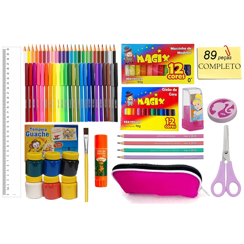 Kit volta as aulas - material escolar | Shopee Brasil