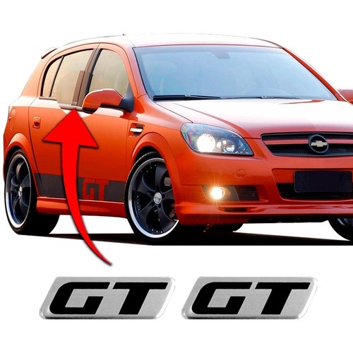 Par De Emblemas Alto Relevo P/ Coluna Gm Vectra - Gt | Shopee Brasil