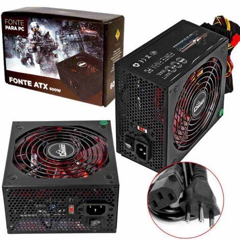 Fonte para pc gamer 600w real cowboy | Shopee Brasil