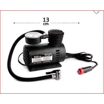 Compressor de AR Automotivo 12v 300psi Manômetro | Shopee Brasil