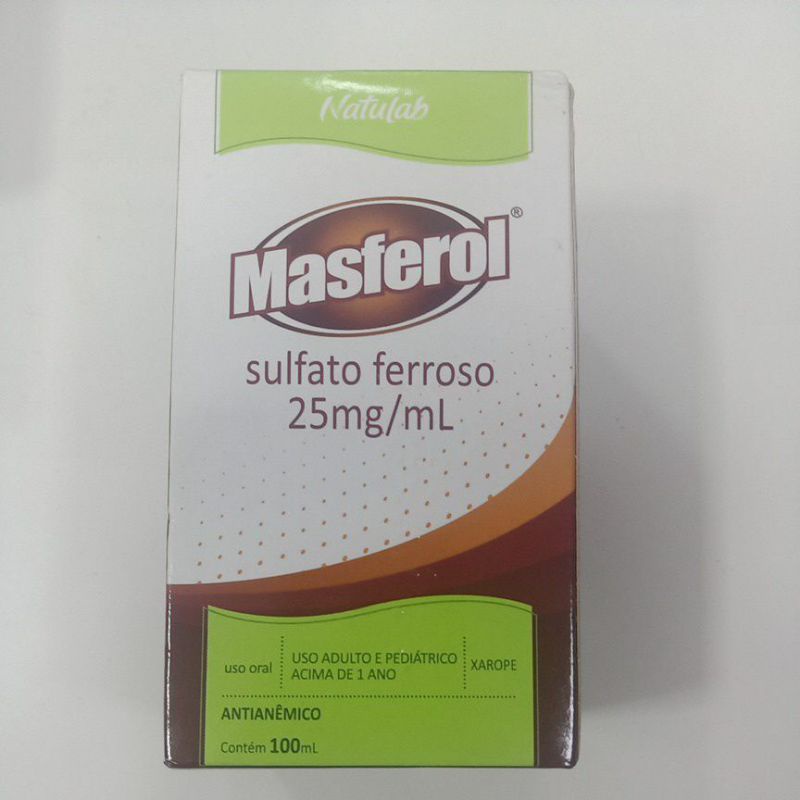 Masferol 25mg 100ml Sulfato Ferroso | Shopee Brasil