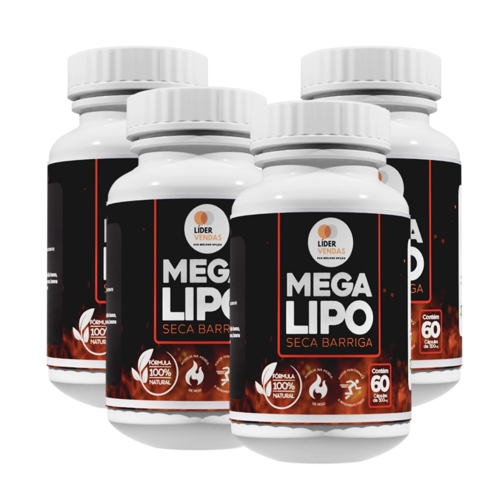 Mega Lipo SB - 60 cáps Kit com 4 redutor de medidas | Shopee Brasil