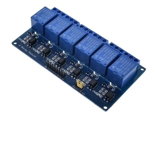 Módulo Rele Relé 5v 6 Canais Para Arduino Pic Raspberry [ Código 472 ...