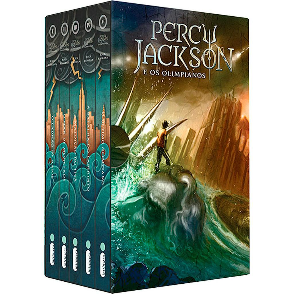 Box Livros Saga Percy Jackson E Os Olimpianos Rick Riordan 5
